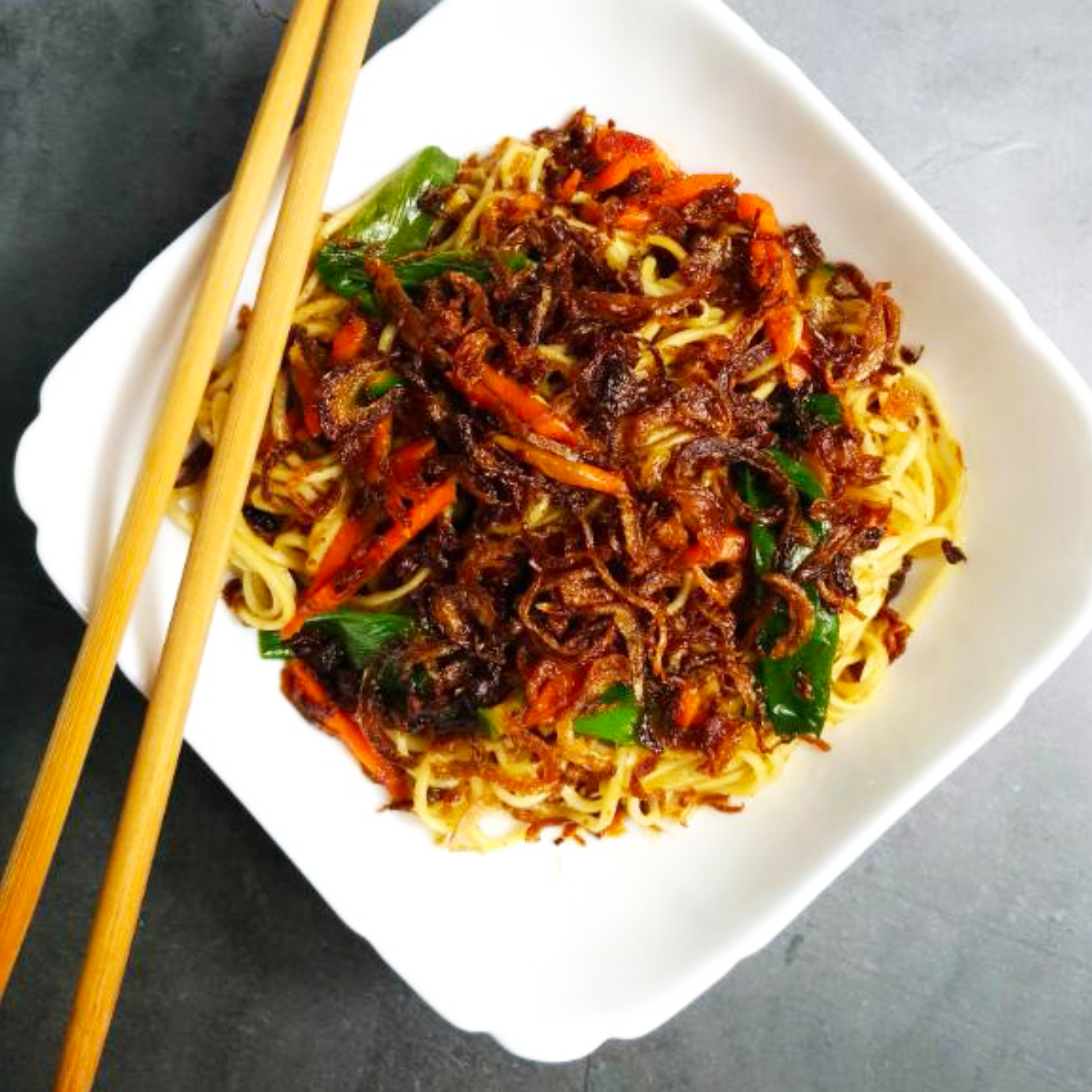 Ya Chou Ready-to-Cook Fresh Noodles - Fried Shallot (3 servings) – Ya ...